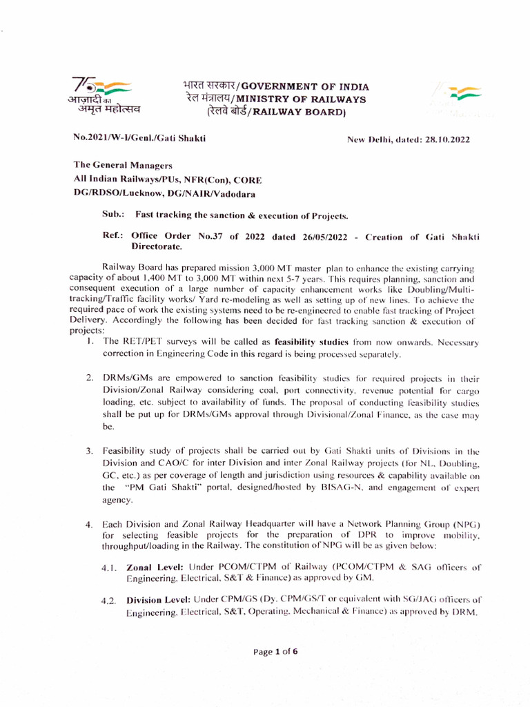 Fast Tracking Sanction Execution Projects | PDF