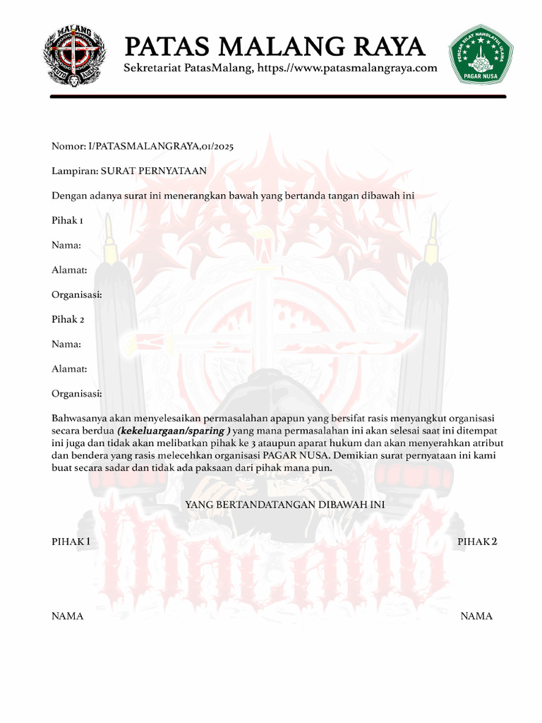 Surat Klarifikasi | PDF