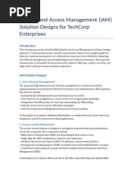 IAM Solution Design For TechCorp Enterprises | PDF | Access Control | Cloud Computing