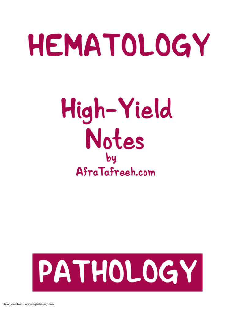Hemat Osm | PDF | Medical Specialties | Hematology