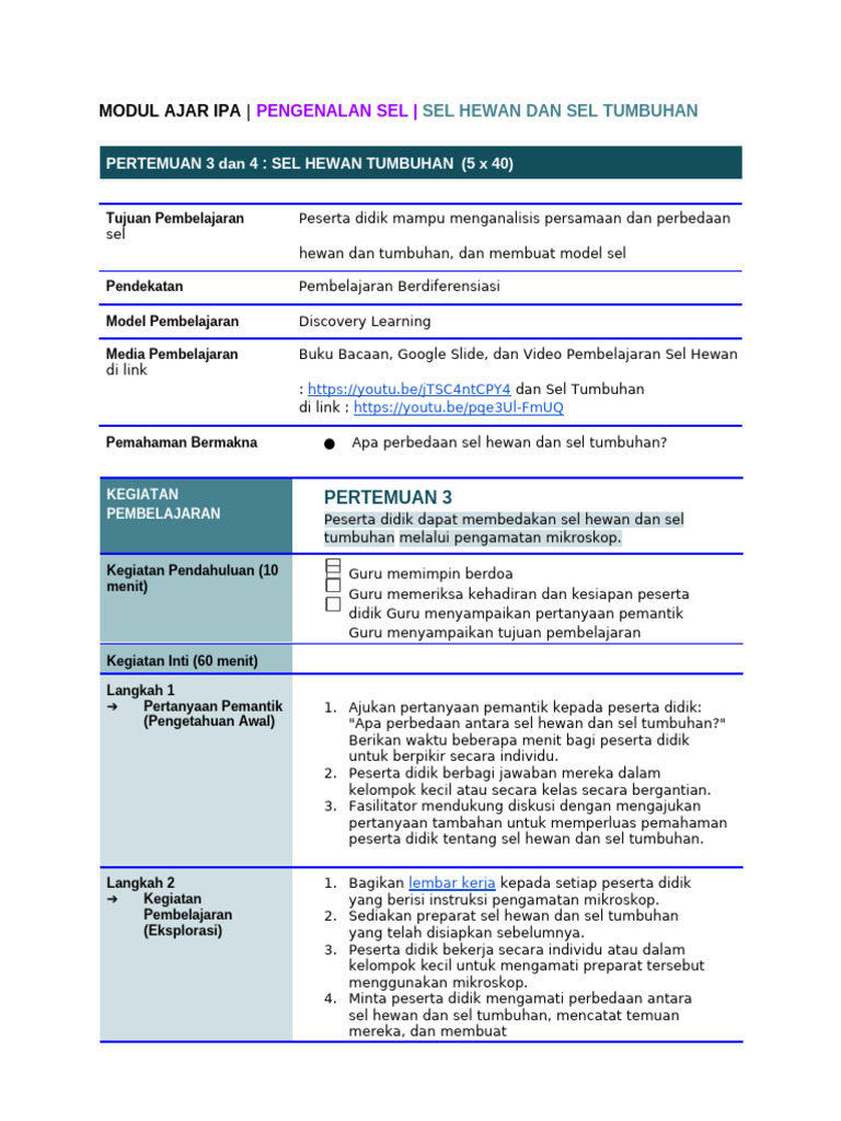 Bab 1 Pengenalan Sel | PDF