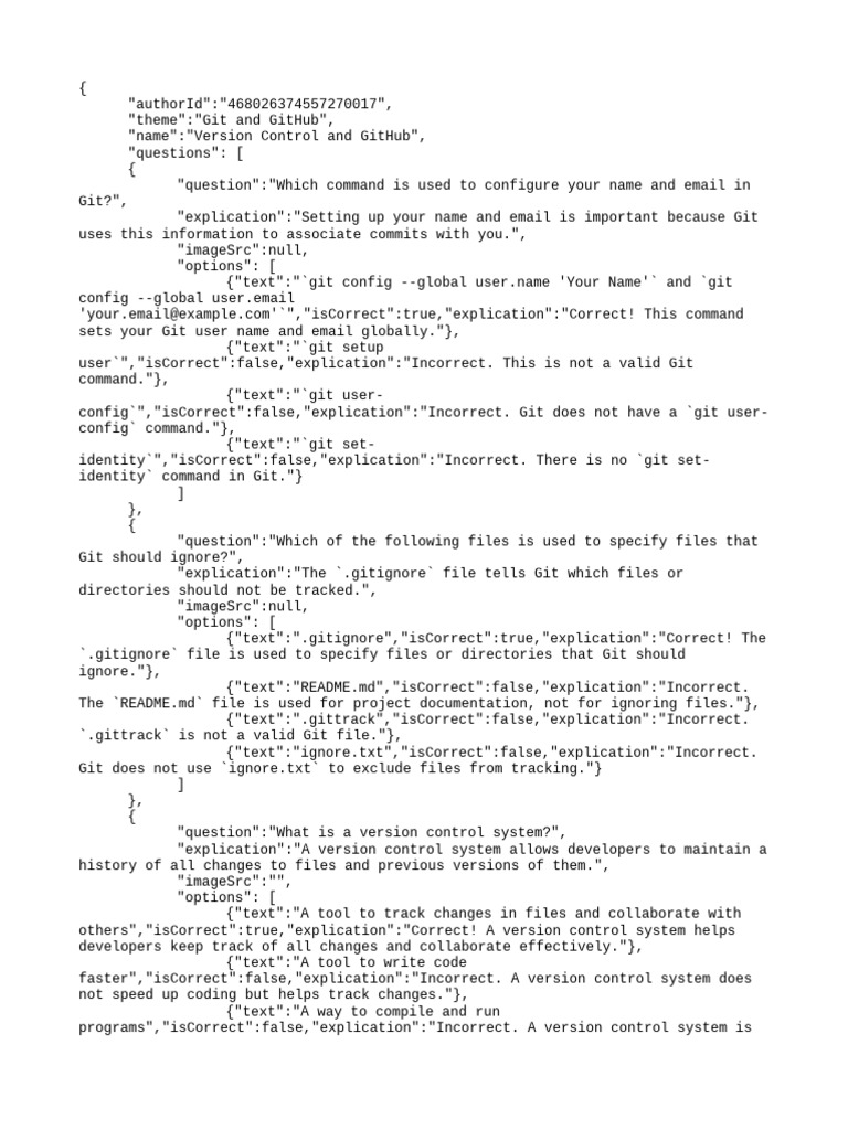 Git And Github Version Control And Github Pdf Version Control System Software