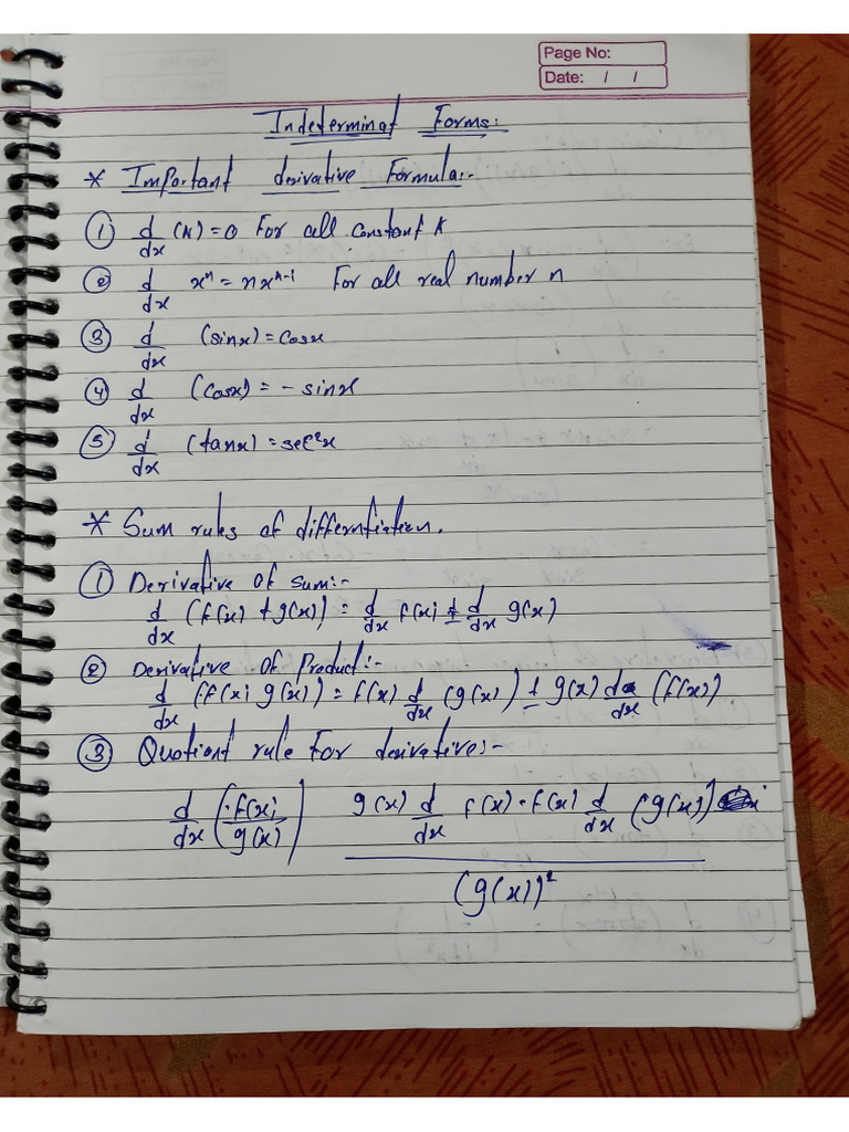 Maths Notes | PDF