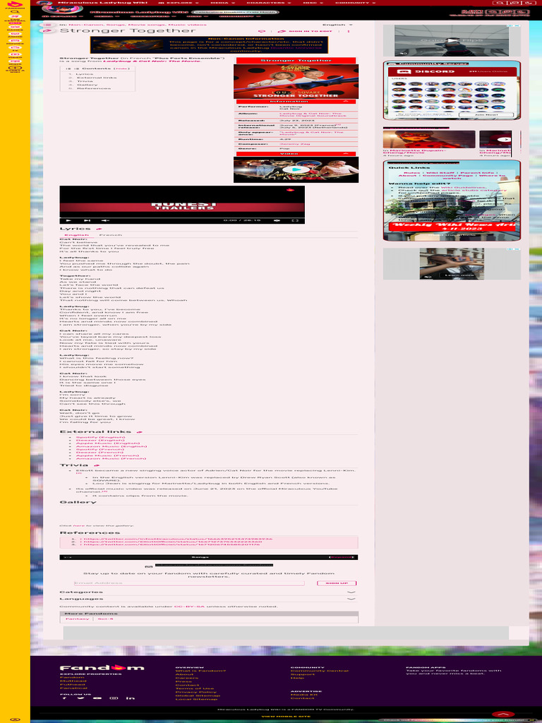 Stronger Together Miraculous Ladybug Wiki Fan | PDF | Hypertext