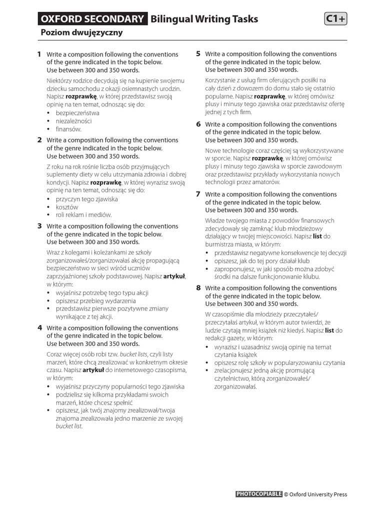 m2023pp Bilingual Writing Worksheetpdf | PDF