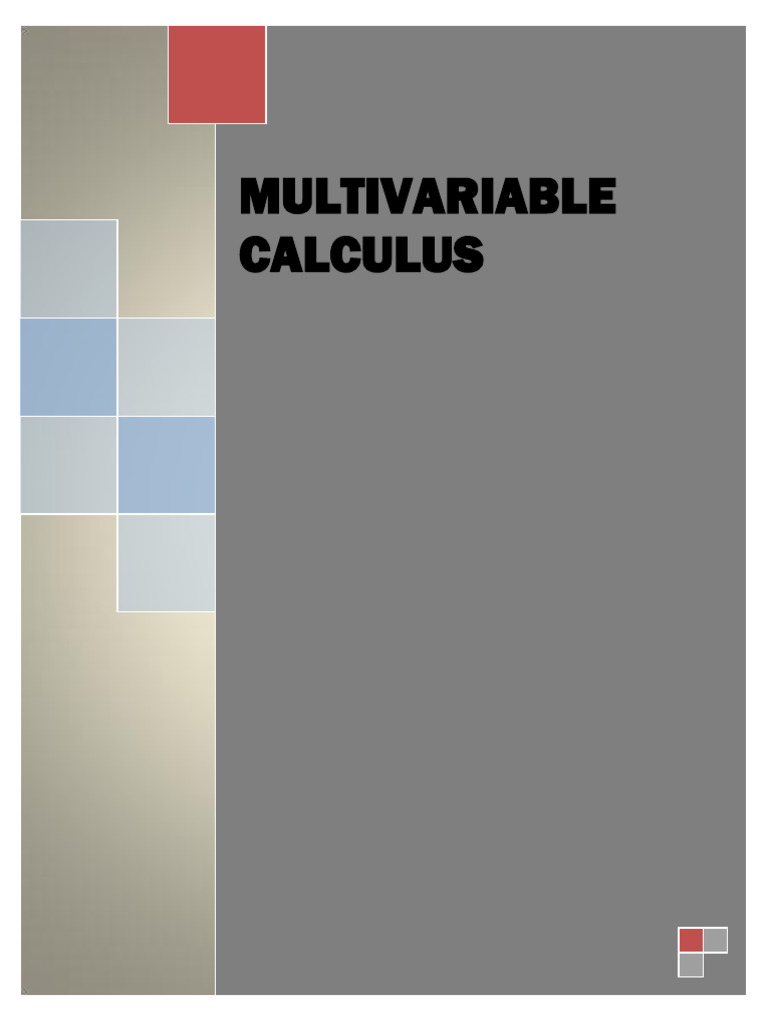 Multivariable Calculus by Usman Hamid-4 | PDF | Function (Mathematics) | Multivariable Calculus