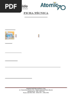 Ficha Tecnica - Atomic 70 - Rev02 | PDF | Desinfetante | Química