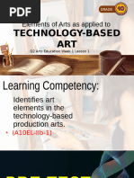 Q2-PPT-ARTS10-Module 1 (Elements of Arts) | PDF | Shape | Vision