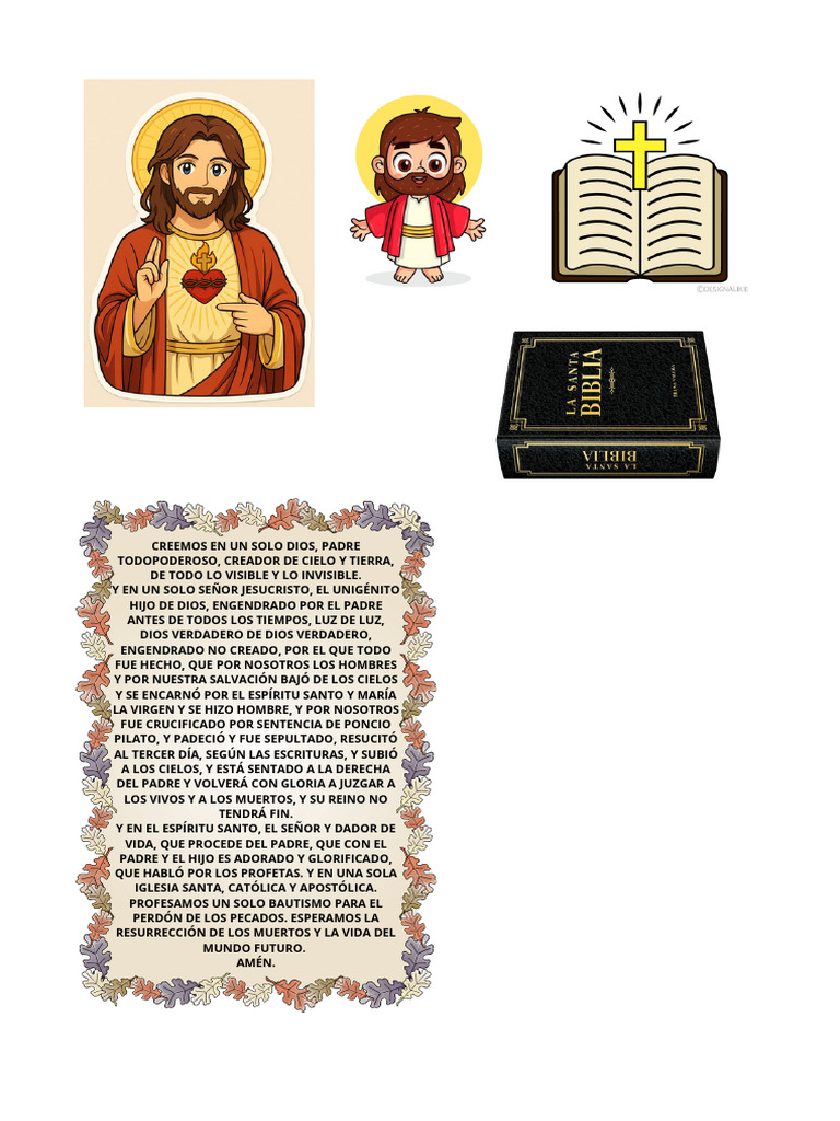 Credo en un Solo Dios y Jesucristo | PDF | Jesús | María, madre de Jesús