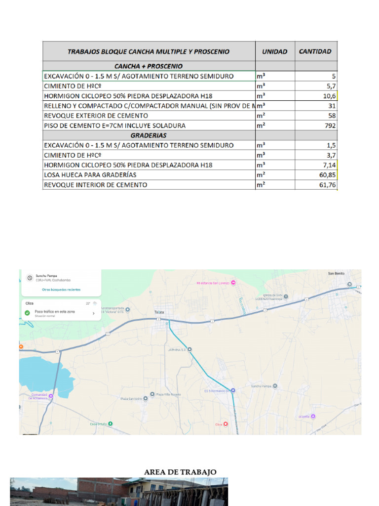 Bloque 3 Cancha Proscenio y Graderias | PDF
