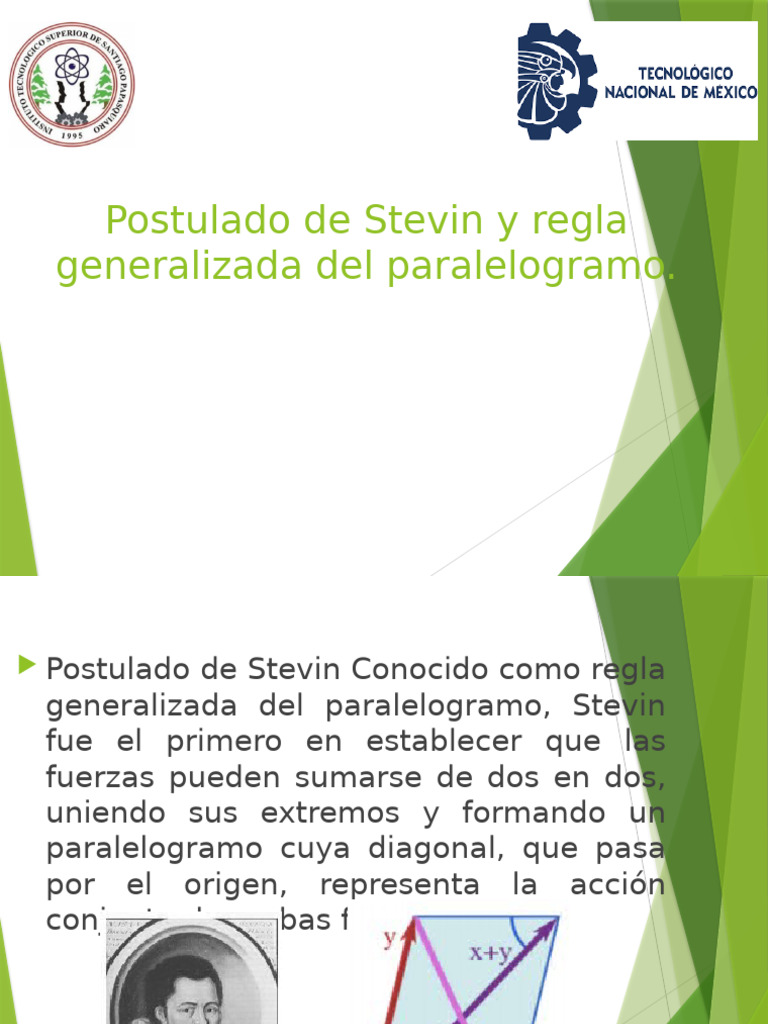 Postulado de Stevin y Paralelogramo | PDF