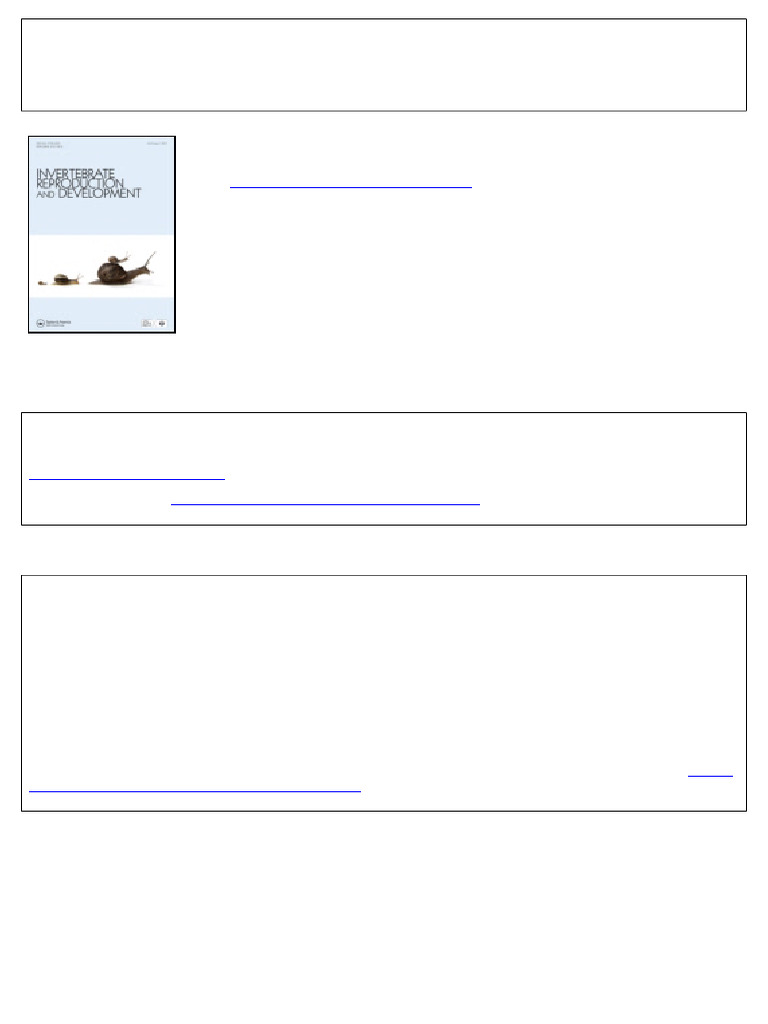 Invertebrate Reproduction & Development | PDF