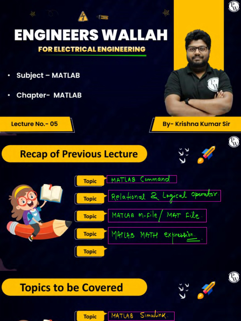 MATLAB 05 - Class Notes | PDF