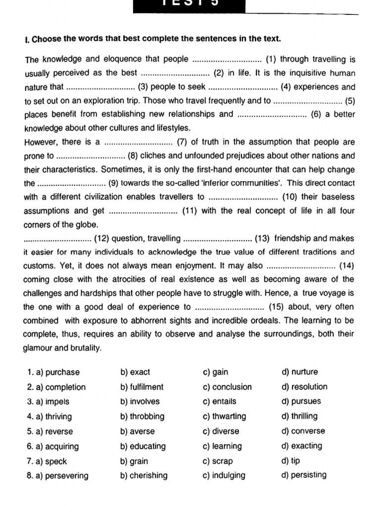 Test 5 - Key | PDF