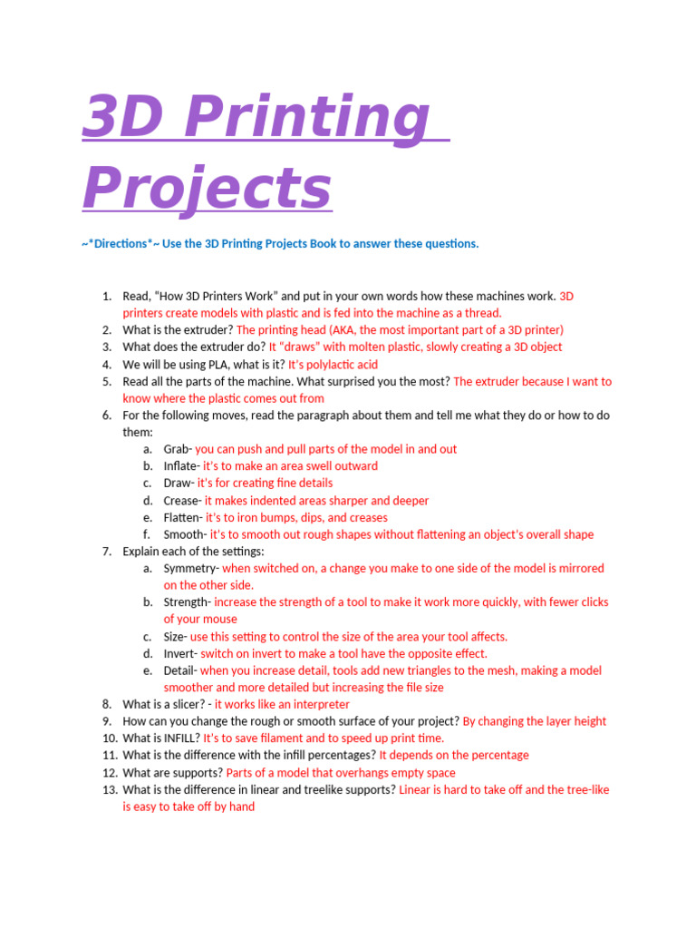 3D Printing Project Guidelines | PDF