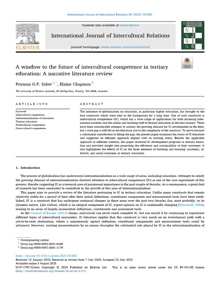 A Window To The Future of Intercultural Competen 2023 International ...