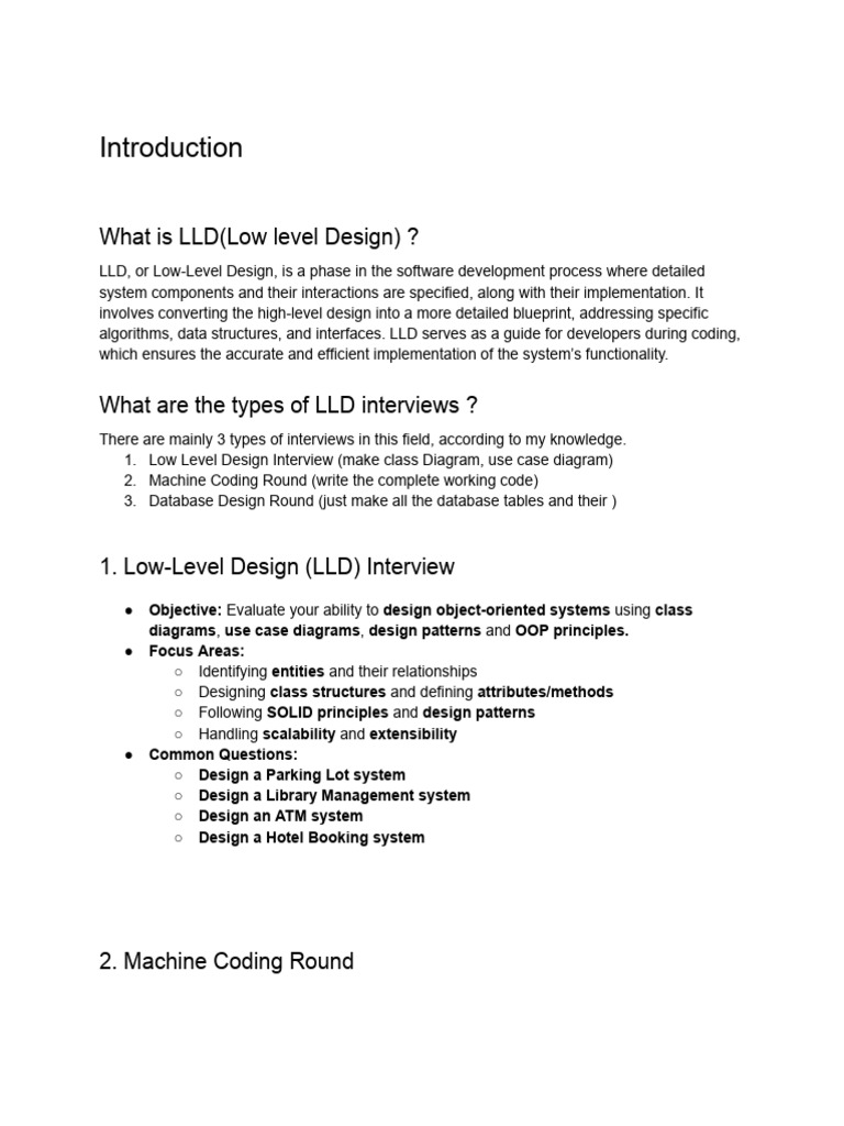 LLD Preparation | PDF | Class (Computer Programming) | Inheritance (Object Oriented Programming)