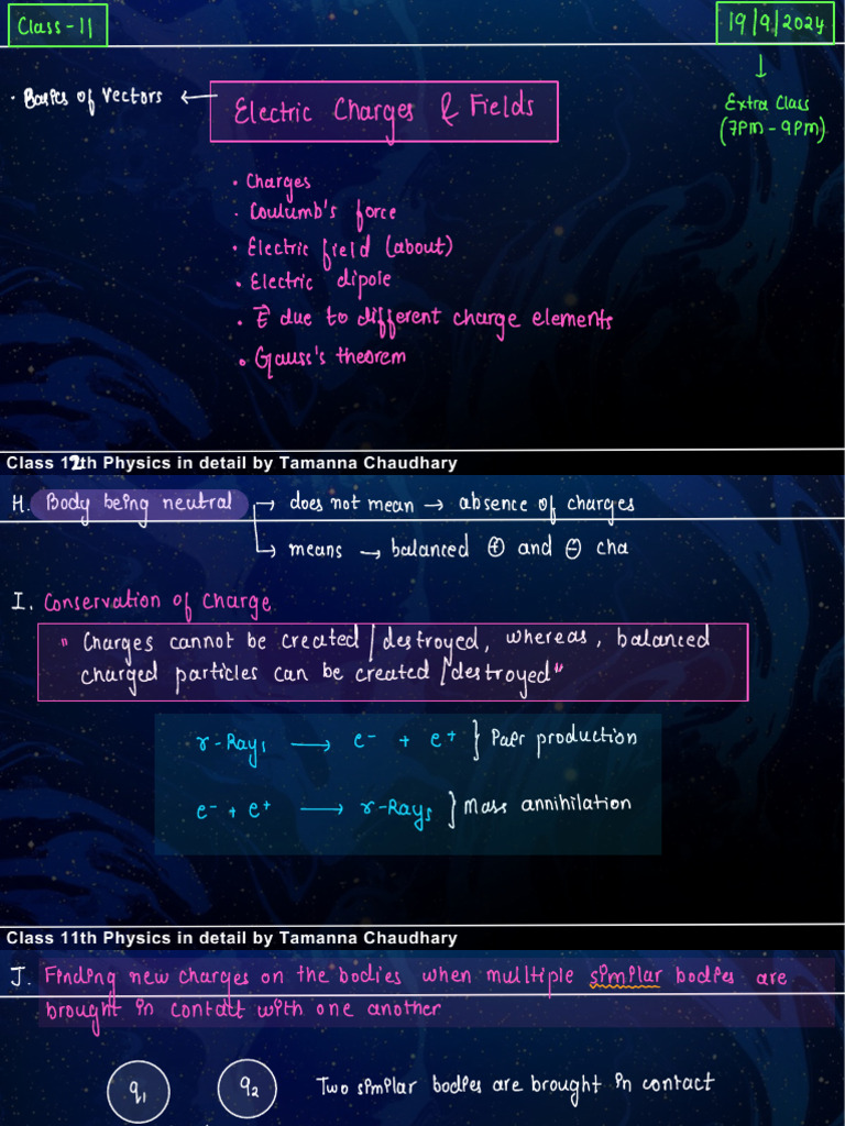 Electric Charges and Fields-2 | PDF | Applied And Interdisciplinary Physics | Physics
