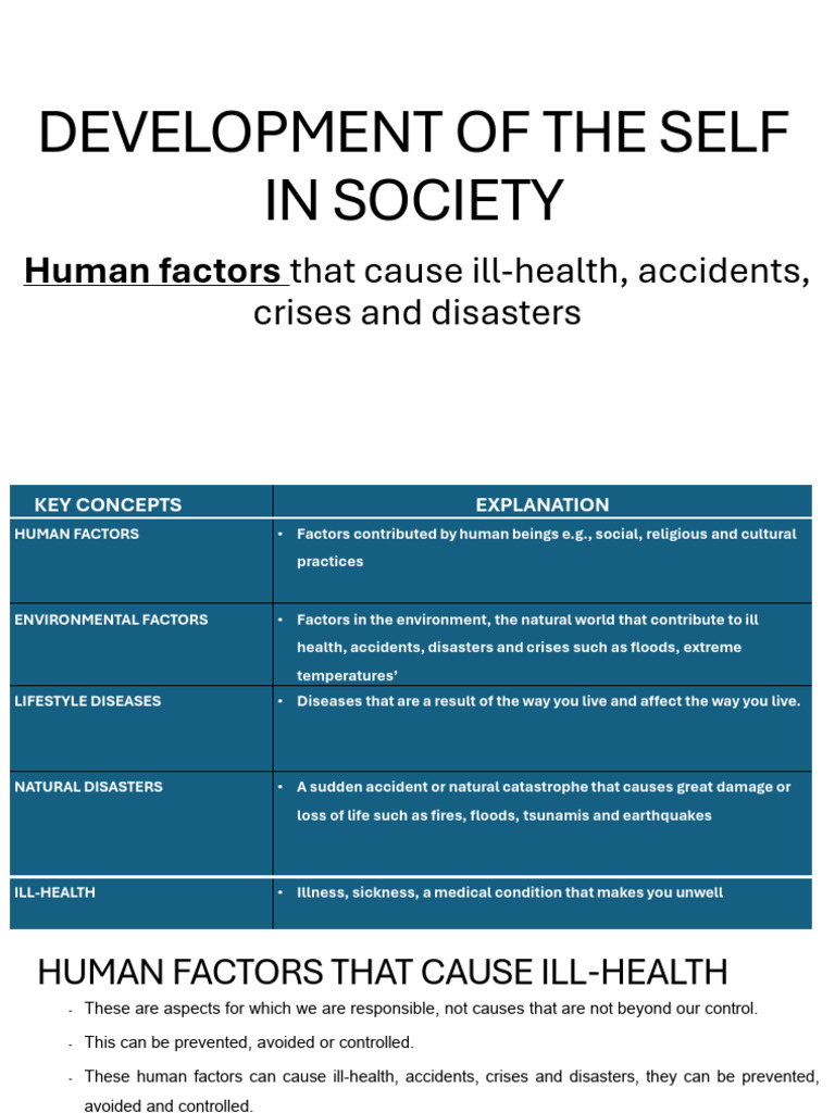 Human Factors in Health and Disasters | PDF | Sexually Transmitted ...