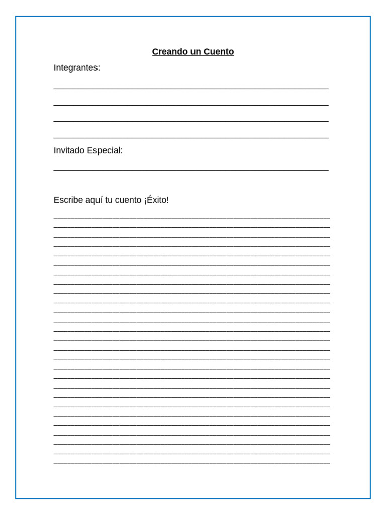 Guía para Escribir un Cuento | PDF
