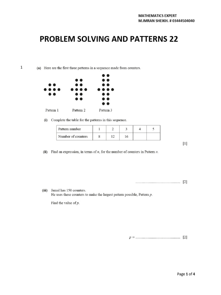 Problem Solving and Patterns 22 | PDF