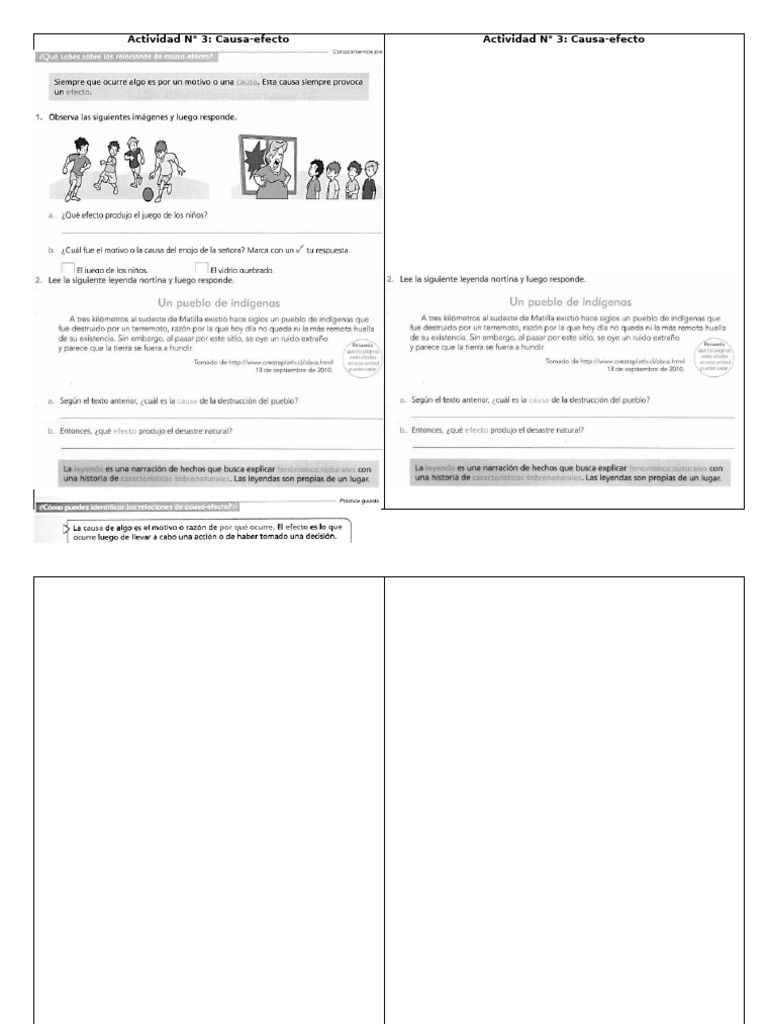 Estrategia de Lectura 3 - Causa Efecto | PDF