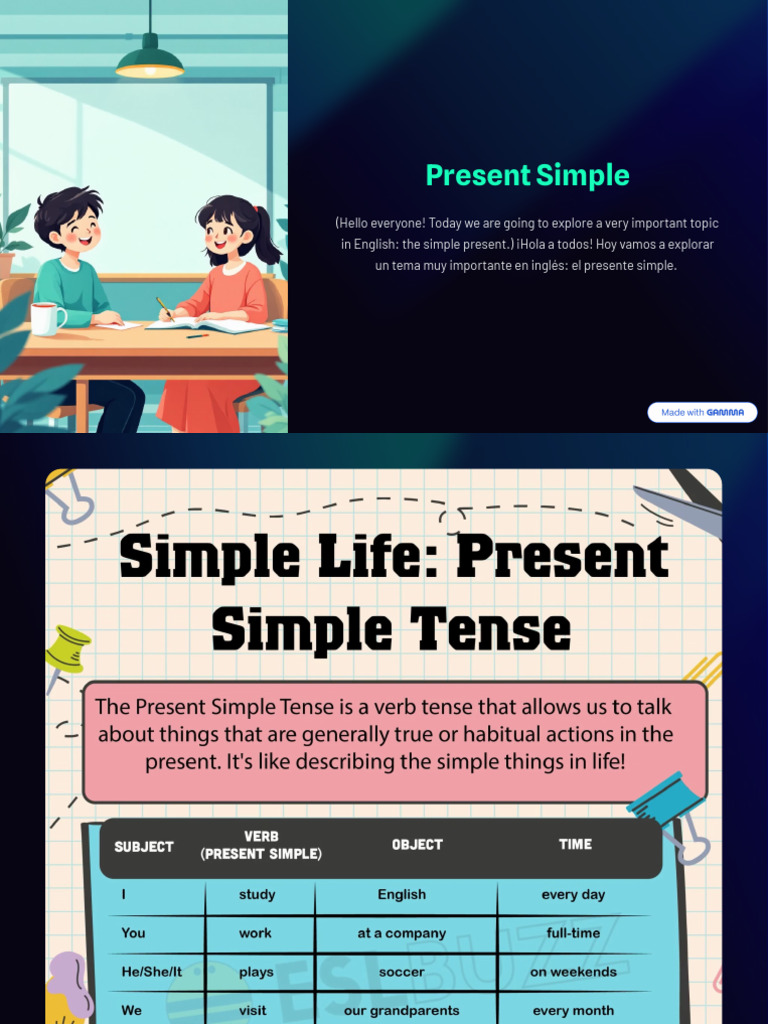 Present-Simple - Class Presentation | PDF | Grammar | Linguistics