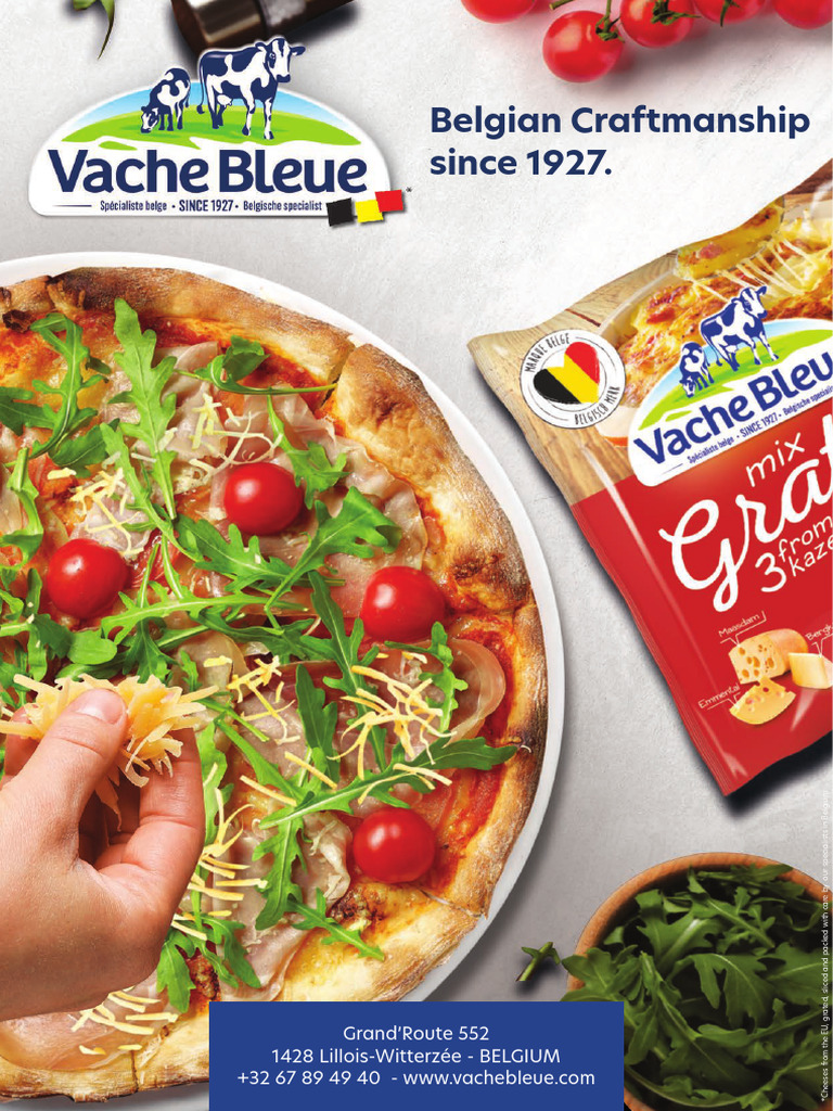 Vache Bleue: Quality Grated Cheeses | PDF | Milk | Foods