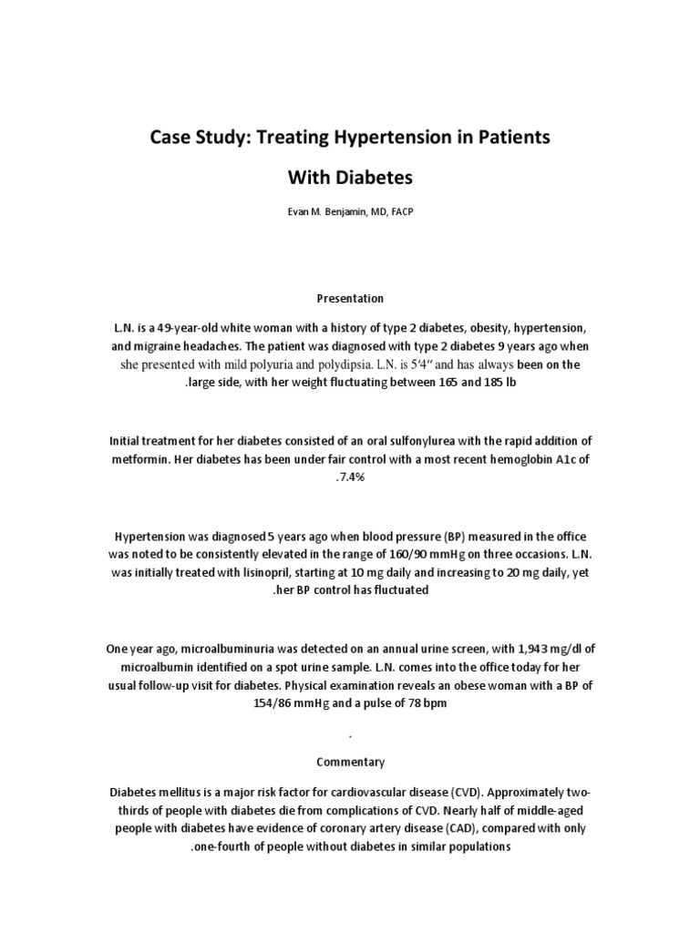 Case Study Exam | PDF | Hypertension | Cardiovascular Diseases
