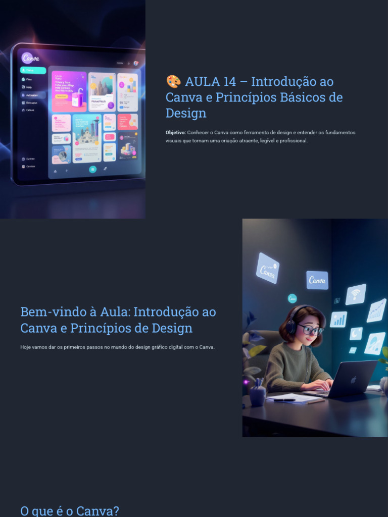 Introdução ao Canva e Design Gráfico | PDF | Esboço | Rede social
