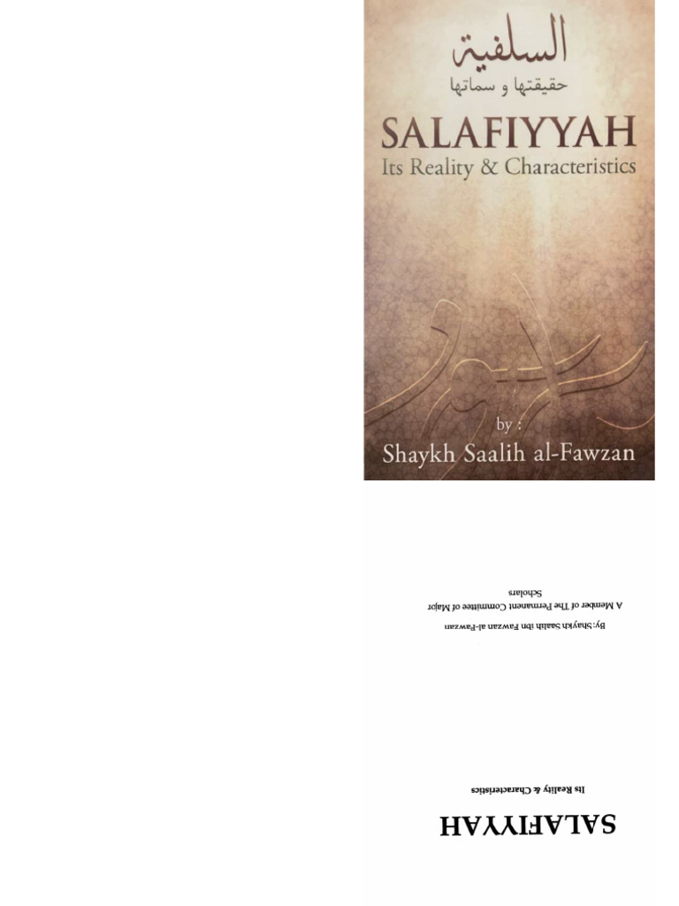 Understanding Salafiyyah Principles | PDF | Salafi Movement | Prophets ...