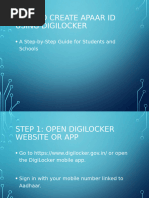 APAAR ID Update via DigiLocker | PDF | Personal Identification Number | User (Computing)