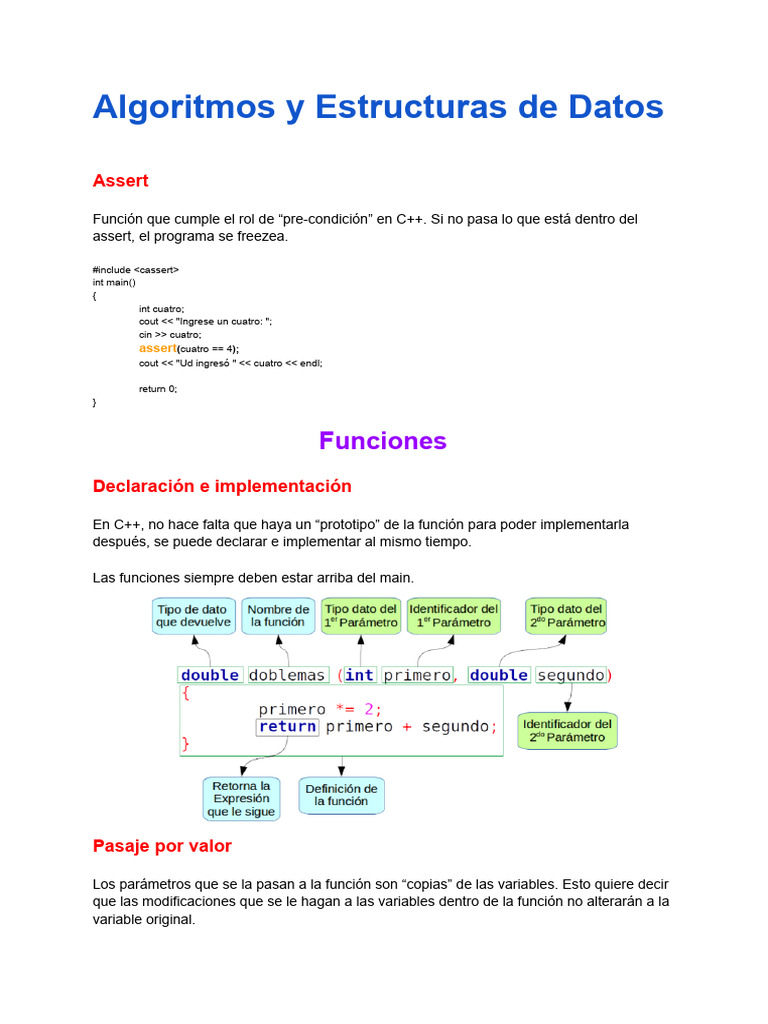 Algoritmos y Estructuras de Datos | PDF | Puntero (Programación de computadora) | C