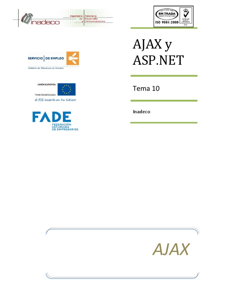 Tema 10 AJAX y ASPNET | PDF