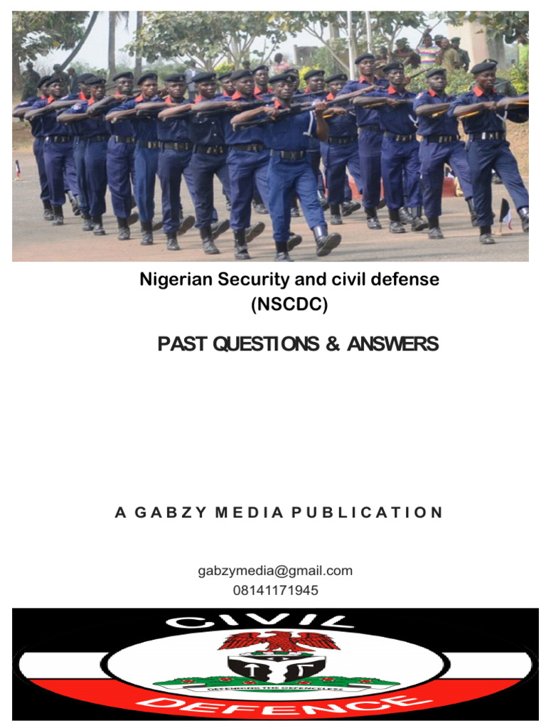 NSCDC Past Questions & Answers PDF | PDF