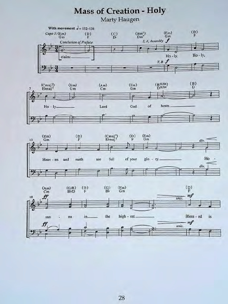 Mass of Creation - Holy | PDF