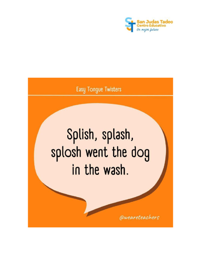 Tongue Twister 2nd Grade | PDF