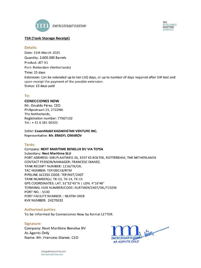 TSR CN Exxonmobil 11032025 | PDF