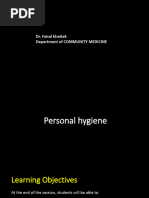 Personal Hygiene Checklist | PDF | Hygiene | Toothbrush