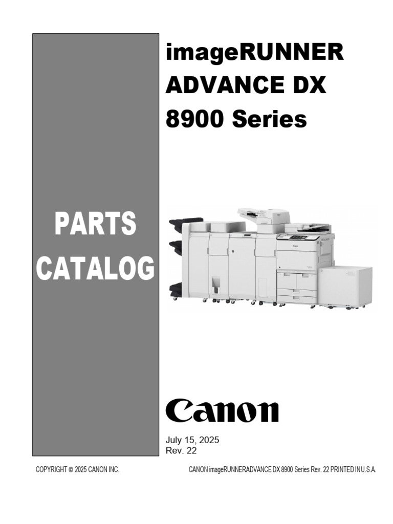 Imagerunner Advance DX 8900 Series PC r22 250715 | PDF | Door | Mains ...