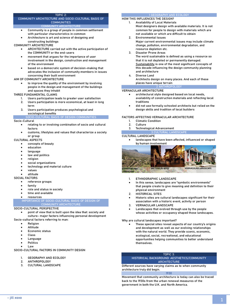 Planning2 Midterms Reviewer | PDF | Landscape | Sustainability