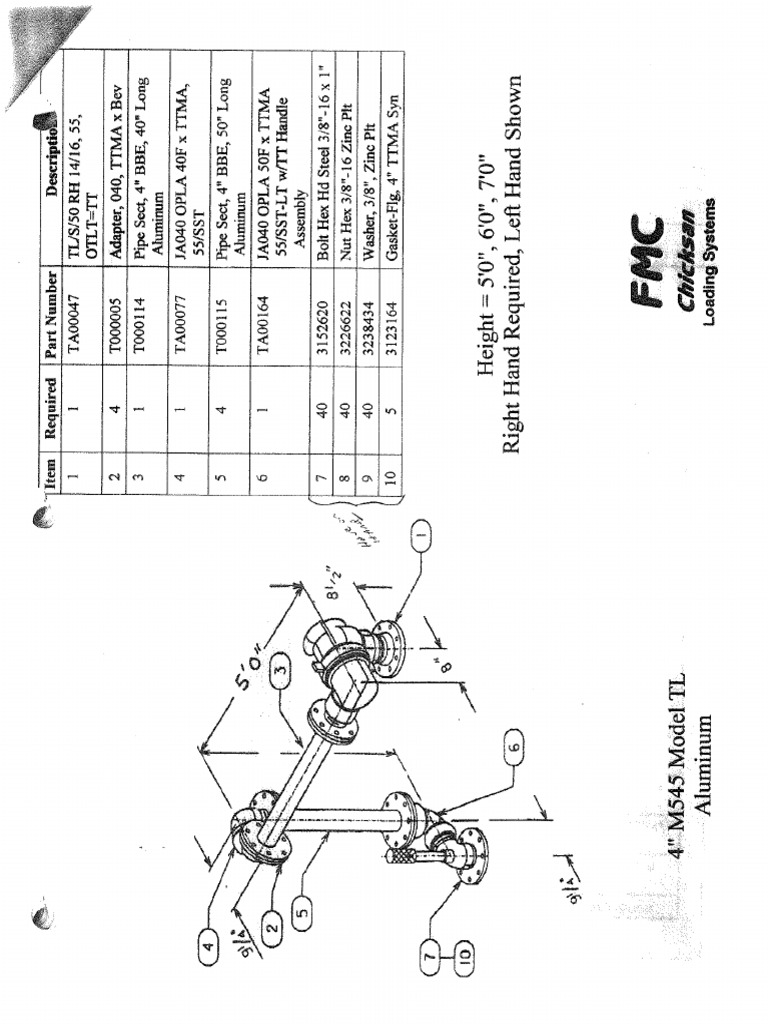 FMC TL Loading Arm Parts | PDF