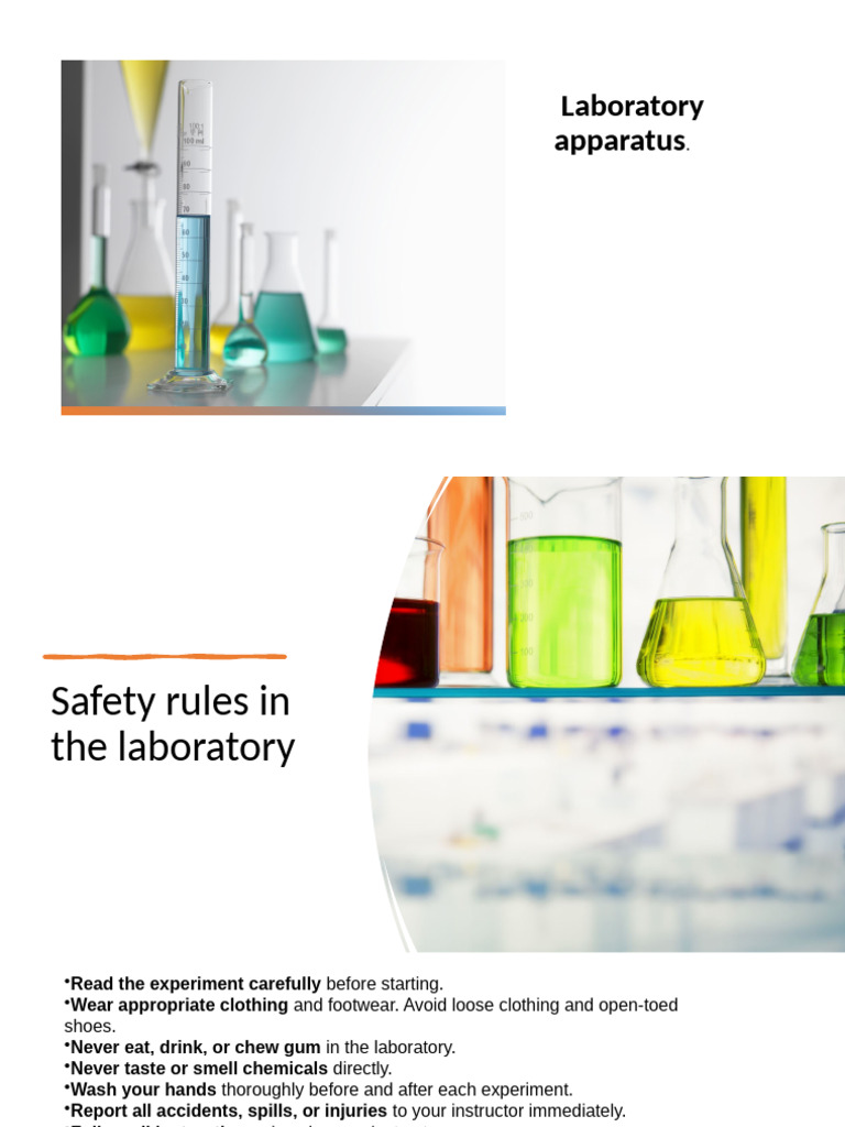Laboratory Equipment and Safety Guide | PDF | Chemistry