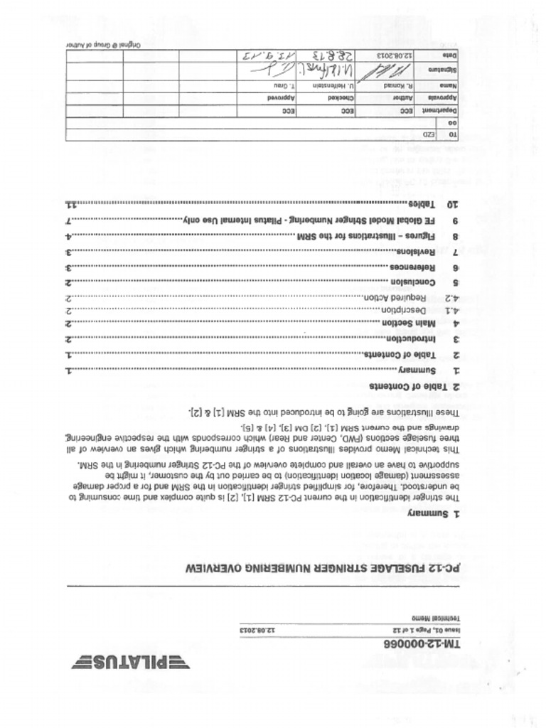 Fuselage Stringer Numbering | PDF