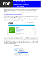 SQ Firmware Update Instructions | PDF