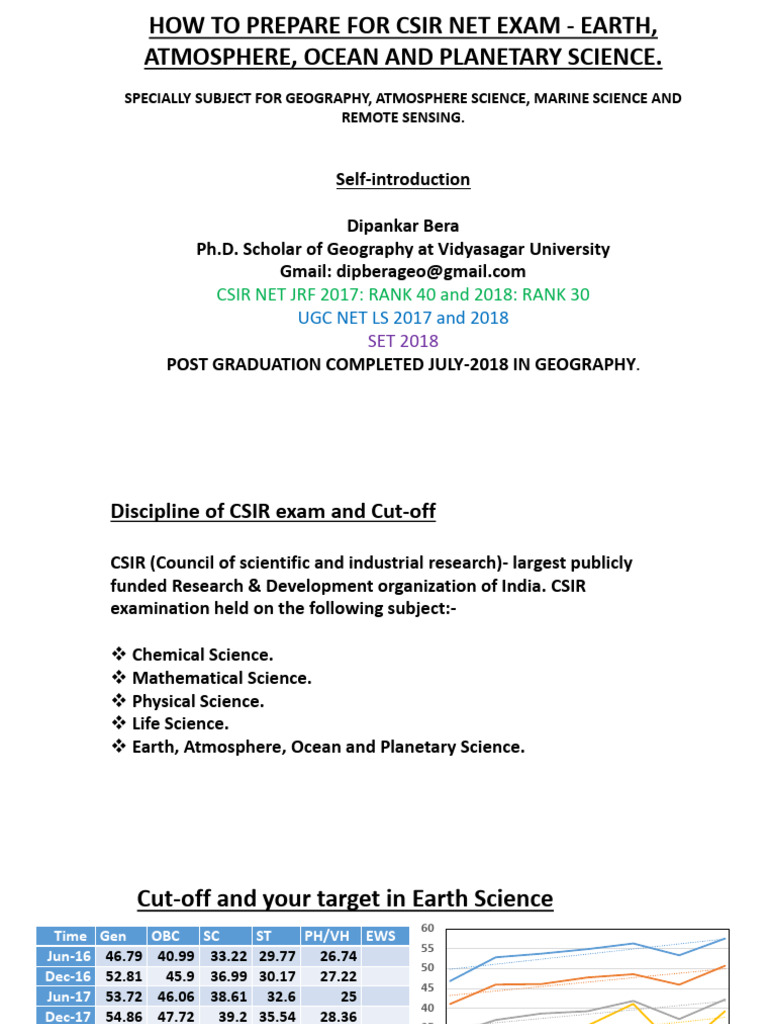 CSIR NET Exam Prep: Earth Sciences Guide | PDF | Science | Natural Sciences