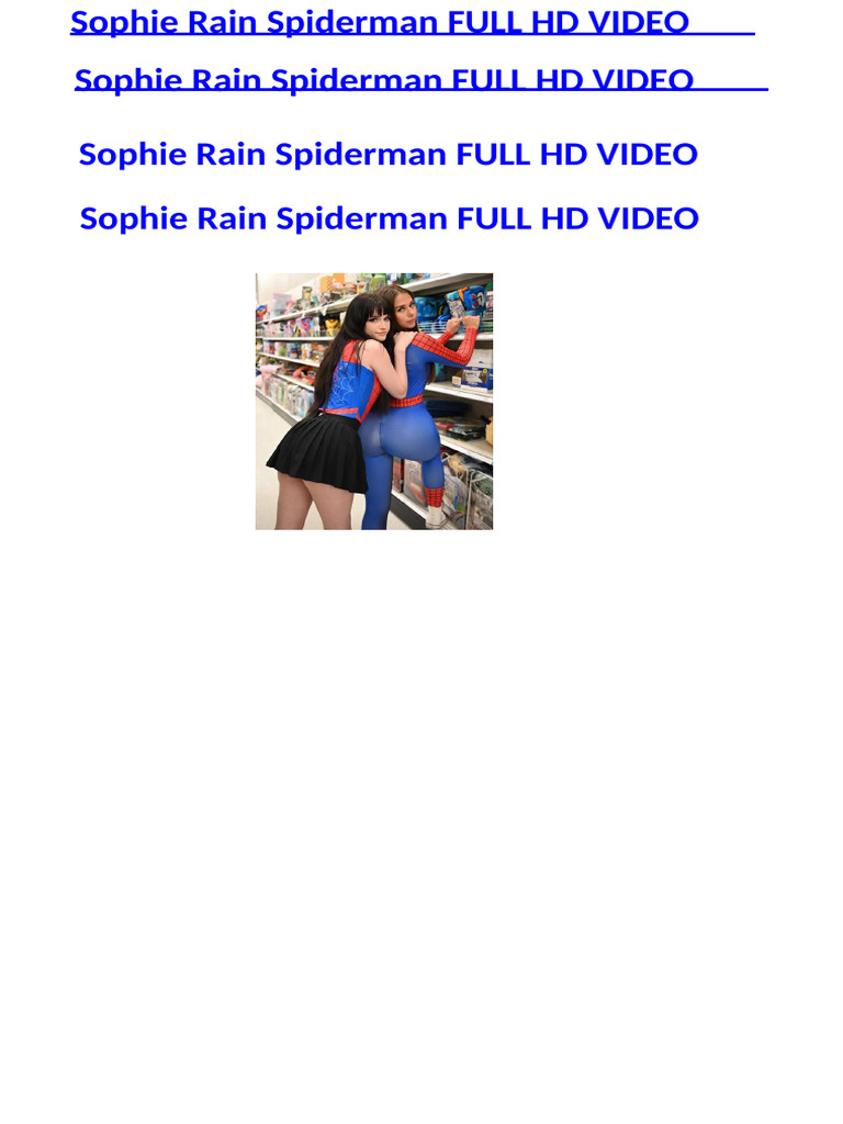 Sophie Rain Spiderman V.ideo Oficial Tutorial Original | PDF