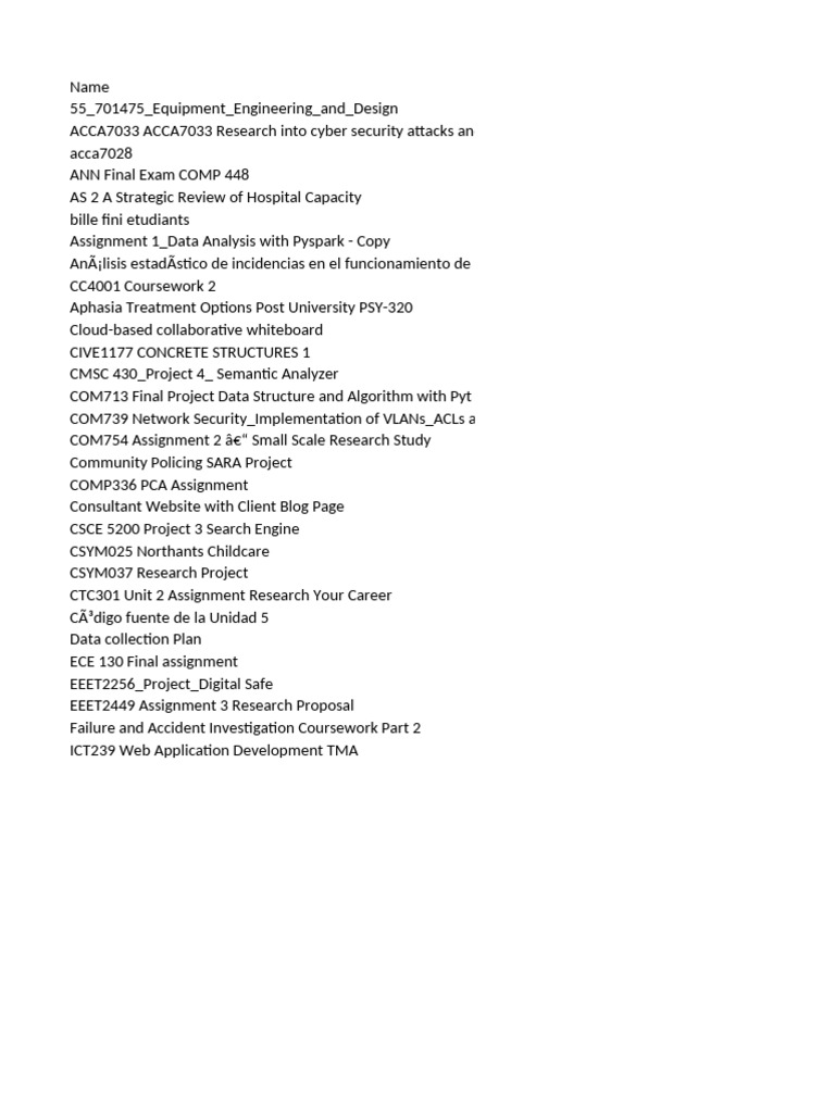 COM713 Final Project Data Structure and Algorithm With Python | PDF | Computer Science ...