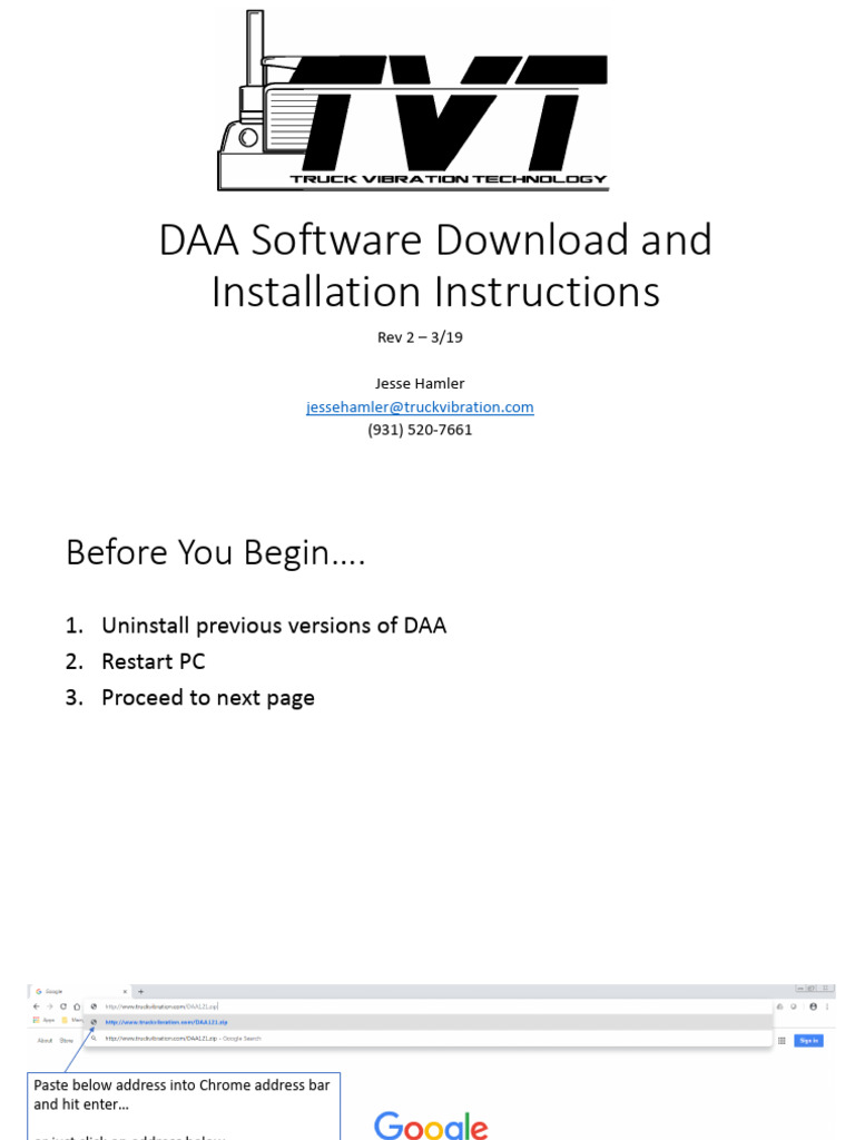 DAA Download Install 3 19 | PDF