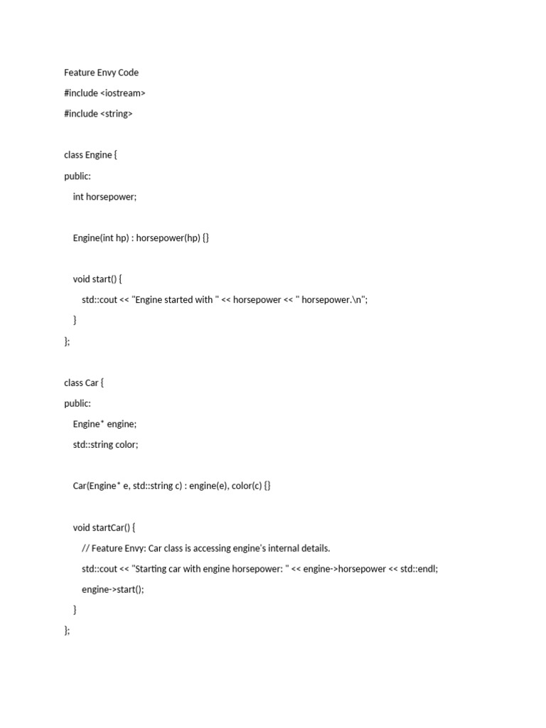 Feature Envy Code | PDF